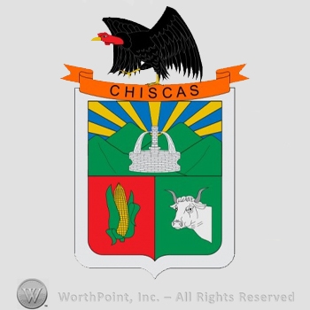 Mark with Heraldry: A condor atop a ribbon with | #490817