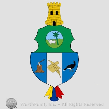 Mark with Heraldry: A tower atop a shield divided | #491121