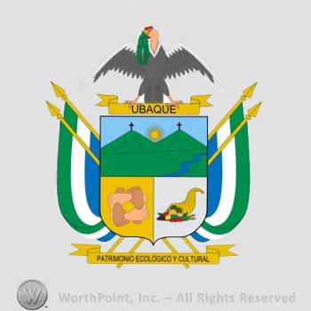 Mark with Heraldry: A condor holding a wreath in | #491196