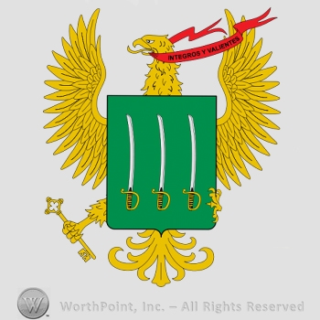 Mark with Heraldry: An eagle holding in it's beak | #491247