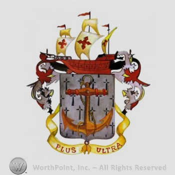 Mark with Heraldry: A three masts ship above a | #491258