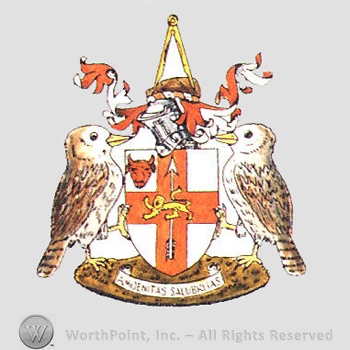 Mark with Heraldry: White shield with a red cross | #493925