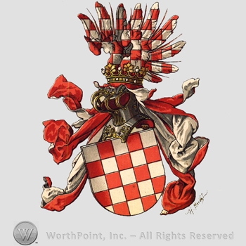 Mark with Heraldry: Red-White checker pattern | #494021