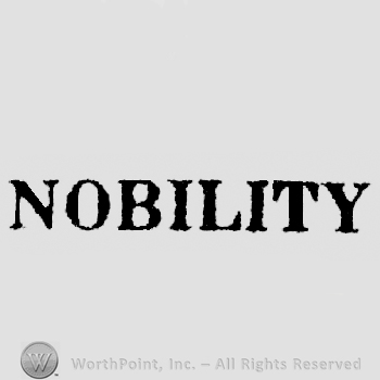 Mark with The word "NOBILITY". | #4948