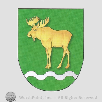 Mark with Heraldry: Green shield containing a | #495249