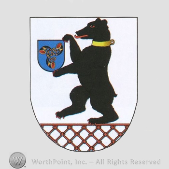 Mark with Heraldry: White shield containing a | #495262