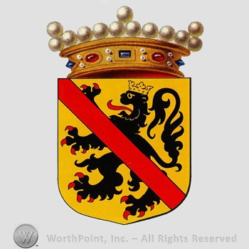 Mark with Heraldry: Yellow shield containing a | #497606