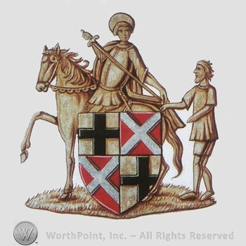 Mark with Heraldry: Yellow-Red checker shield | #497621