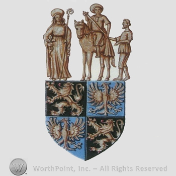 Mark with Heraldry: Black-Blue checker shield | #497644