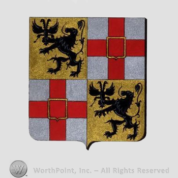 Mark with Heraldry: Yellow-Gray checker shield | #497653