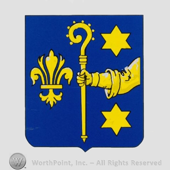 Mark with Heraldry: Blue shield containing a | #497676