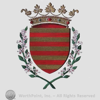 Mark with Heraldry: Red-Yellow striped shield. | #497745