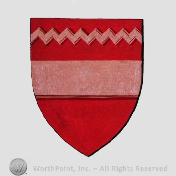 Mark with Heraldry: Red shield with a pink stripe | #497769
