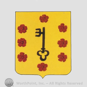 Mark with Heraldry: Yellow shield containing a | #497810