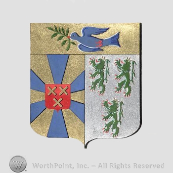 Mark with Heraldry: Yellow-Blue-White shield | #497832