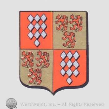 Mark with Heraldry: Orange-Brown checker shield | #497864