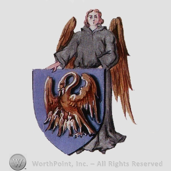 Mark with Heraldry: Blue shield containing a | #498037