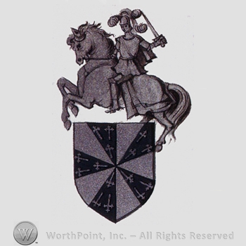 Mark with Heraldry: Gray-Black gyronny containing | #498100