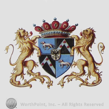 Mark with Heraldry: Blue-Black checker shield | #498269