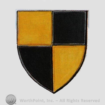 Mark with Heraldry: Yellow-Black checker shield. | #498365