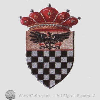 Mark with Heraldry: Gray-Black checker patterned | #498415