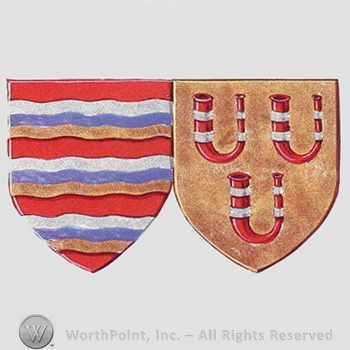 Mark with Heraldry: Red-White-Blue-Yellow wave | #498519