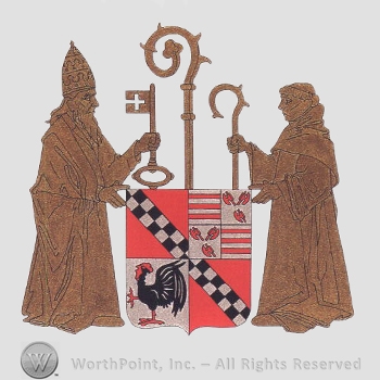 Mark with Heraldry: Red-Gray checker shield | #498522