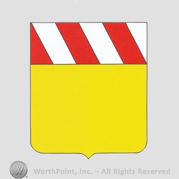 Mark with Heraldry: Yellow shield containing a | #498528