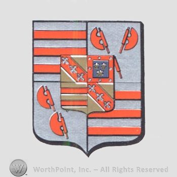 Mark with Heraldry: Primarily gray checker shield | #498932