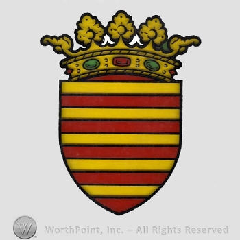 Mark with Heraldry: Yellow-Red striped shield. | #499124
