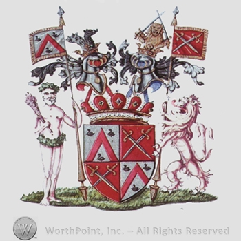 Mark with Heraldry: Gray-Red checker shield | #499138
