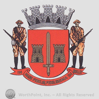 Mark with Heraldry: Red shield containing a brown | #501359