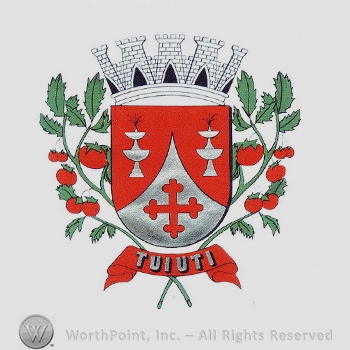 Mark with Heraldry: Red-Gray shield containing | #501597