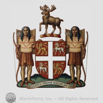 Mark with Heraldry: An elk passant above a shield | #502131