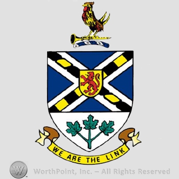 Mark with Heraldry: A rooster on a clarinet above | #502160