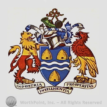 Mark with Heraldry: A hunting horn atop a armor | #502166