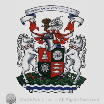 Mark with Heraldry: "WISDOM KNOWLEDGE AND TRUST" | #502182