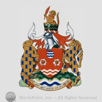 Mark with Heraldry: A beaver holding a pen quill | #502227