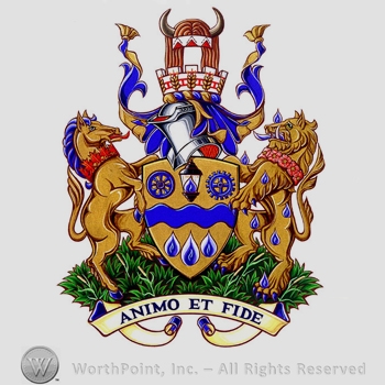 Mark with Heraldry: A head dress with horns atop | #502260