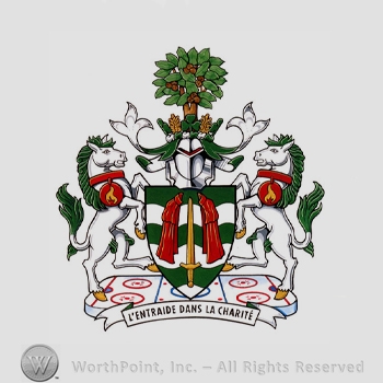 Mark with Heraldry: A tree with fruits atop a | #502353