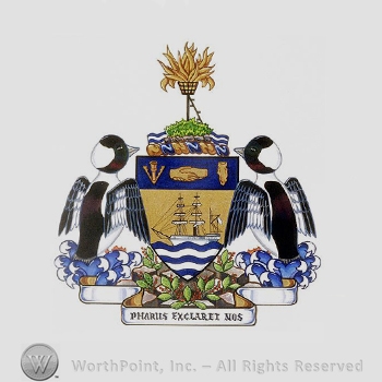 Mark with Heraldry: A inflamed beacon on an | #502371