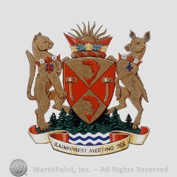 Mark with Heraldry: A sun rising from a canoe | #502372