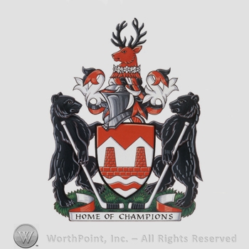 Mark with Heraldry: A stag's head atop an armor | #502390