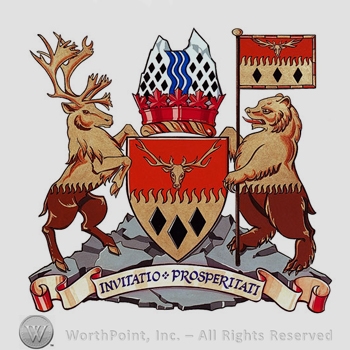 Mark with Heraldry: A two peaks mountain with | #502392