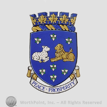 Mark with Heraldry: A crowned shield with a lamb | #502401