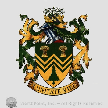 Mark with Heraldry: Three flower atop a crowned | #502404