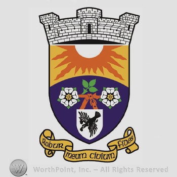 Mark with Heraldry: A crowned shield with a sun | #502409