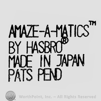 Mark with Words "AMAZE-A-MATICS BY HASBRO/MADE IN | #503335