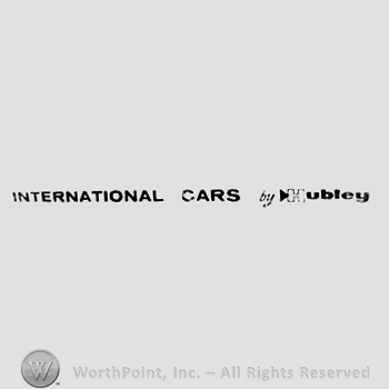 Mark with Words "INTERNATIONAL CARS BY HUBLEY" . | #503353