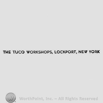 Mark with Words "THE TUCO WORKSHOPS ,LOCKPORT,NEW | #503572